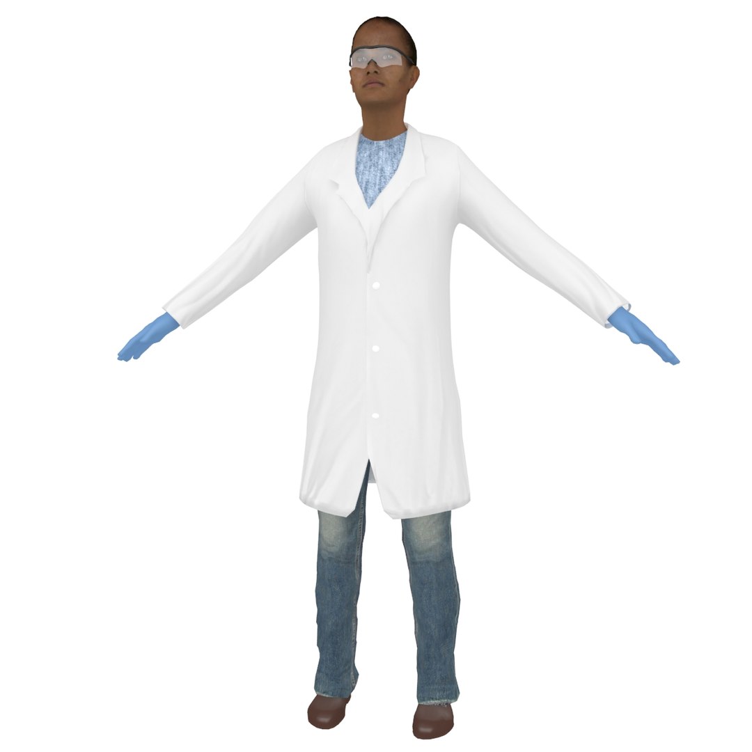 3D Female Scientist Model - TurboSquid 1313825