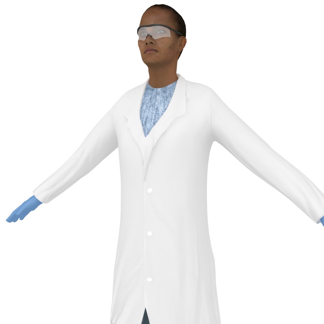 3D Female Scientist Model - TurboSquid 1313825