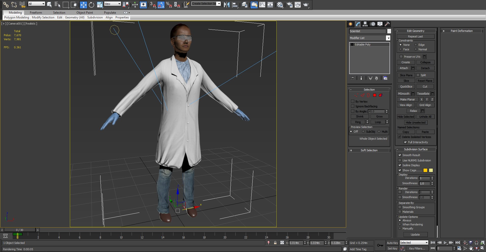 3D female scientist model - TurboSquid 1313825