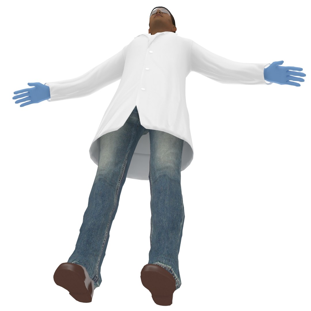 3D Female Scientist Model - TurboSquid 1313825