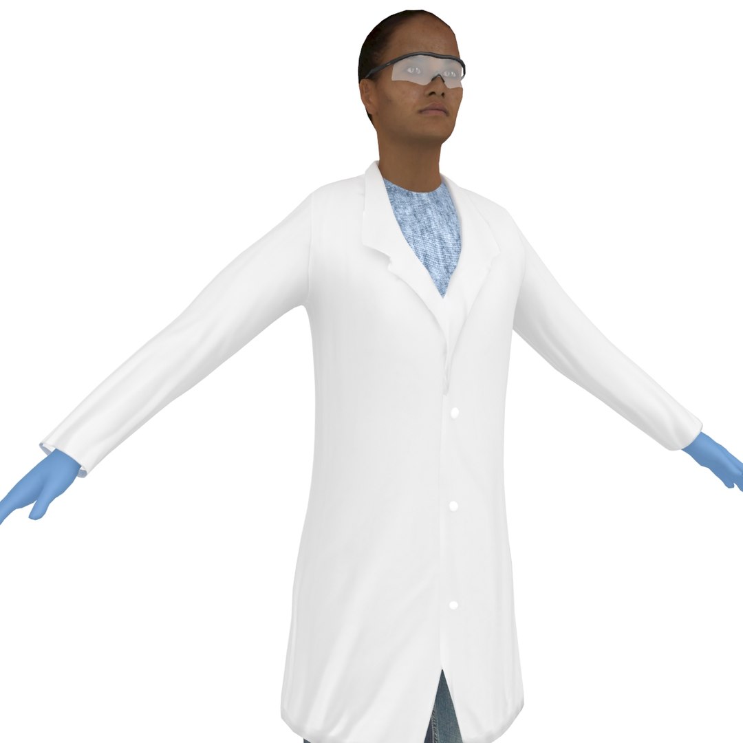 3D Female Scientist Model - TurboSquid 1313825