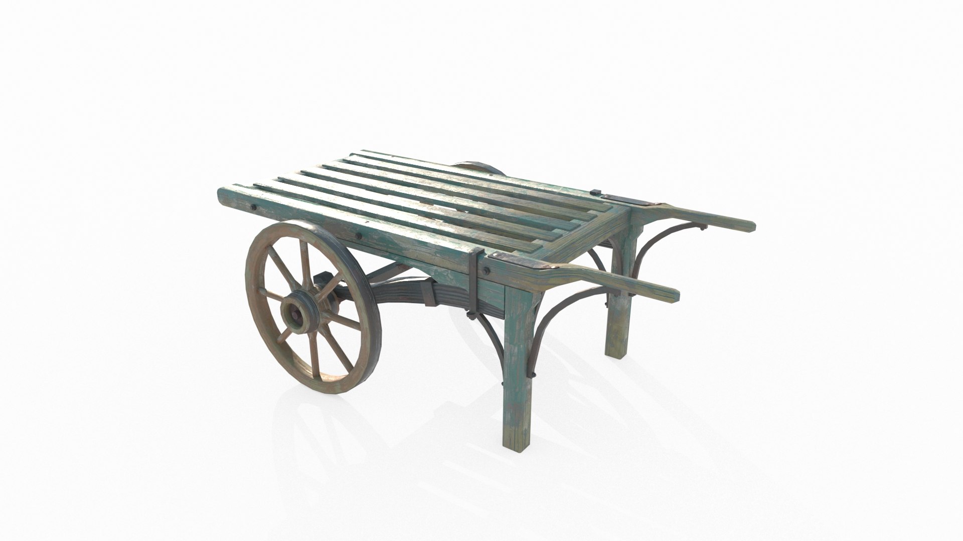 3D Ancient Wooden Cart - TurboSquid 2264333