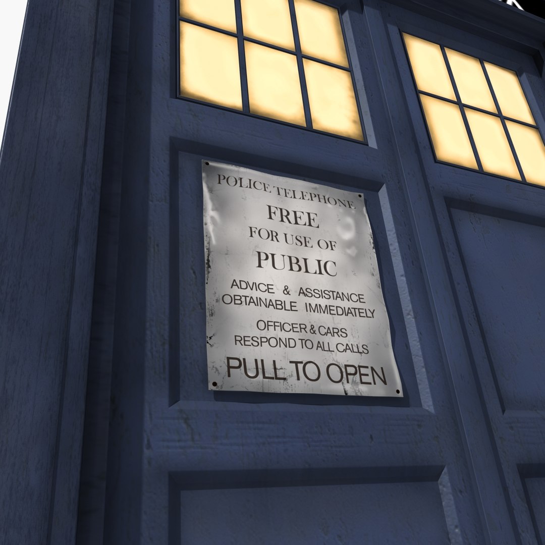 Tardis Animation 3d Dxf
