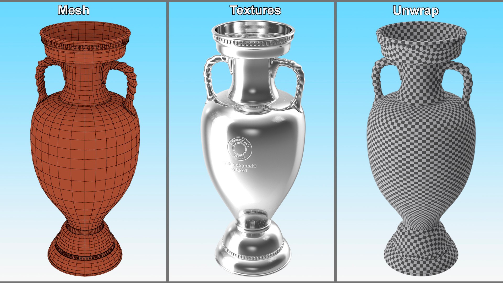 Soccer Championship Cup 3D model - TurboSquid 2174942