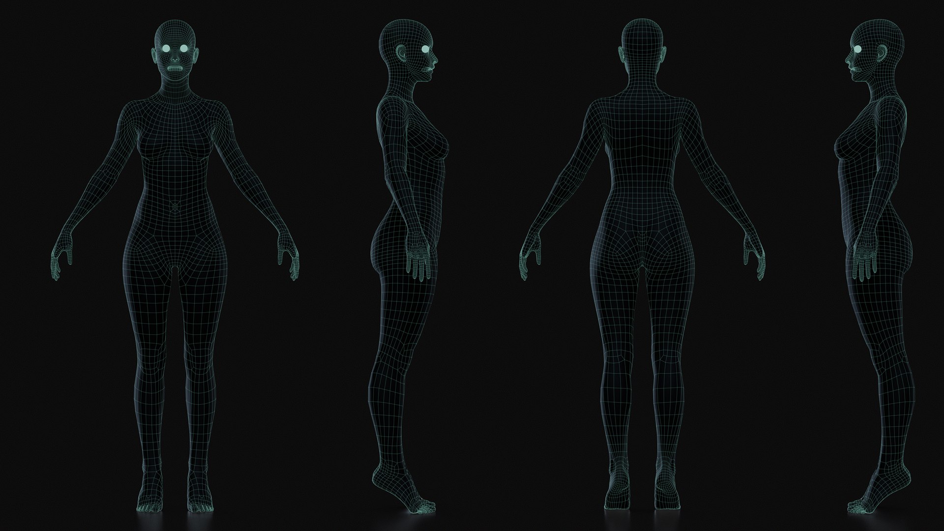 Realistic Athletic Human Body Base Mesh Model - TurboSquid 2348386
