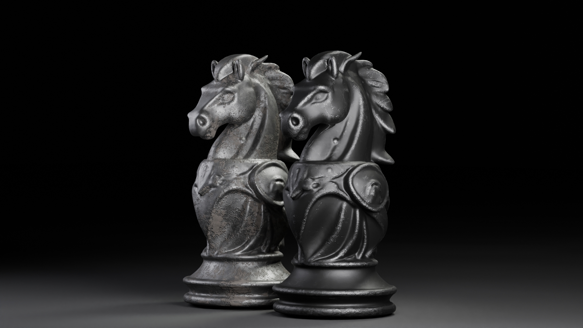 Knight - Realistic Metallic Knight Chess Piece 3D - TurboSquid 2303030