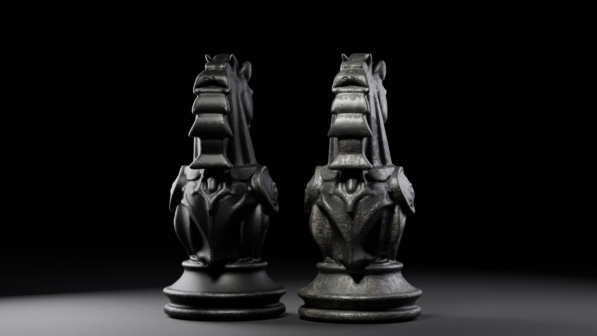 Knight - Realistic Metallic Knight Chess Piece 3D - TurboSquid 2303030