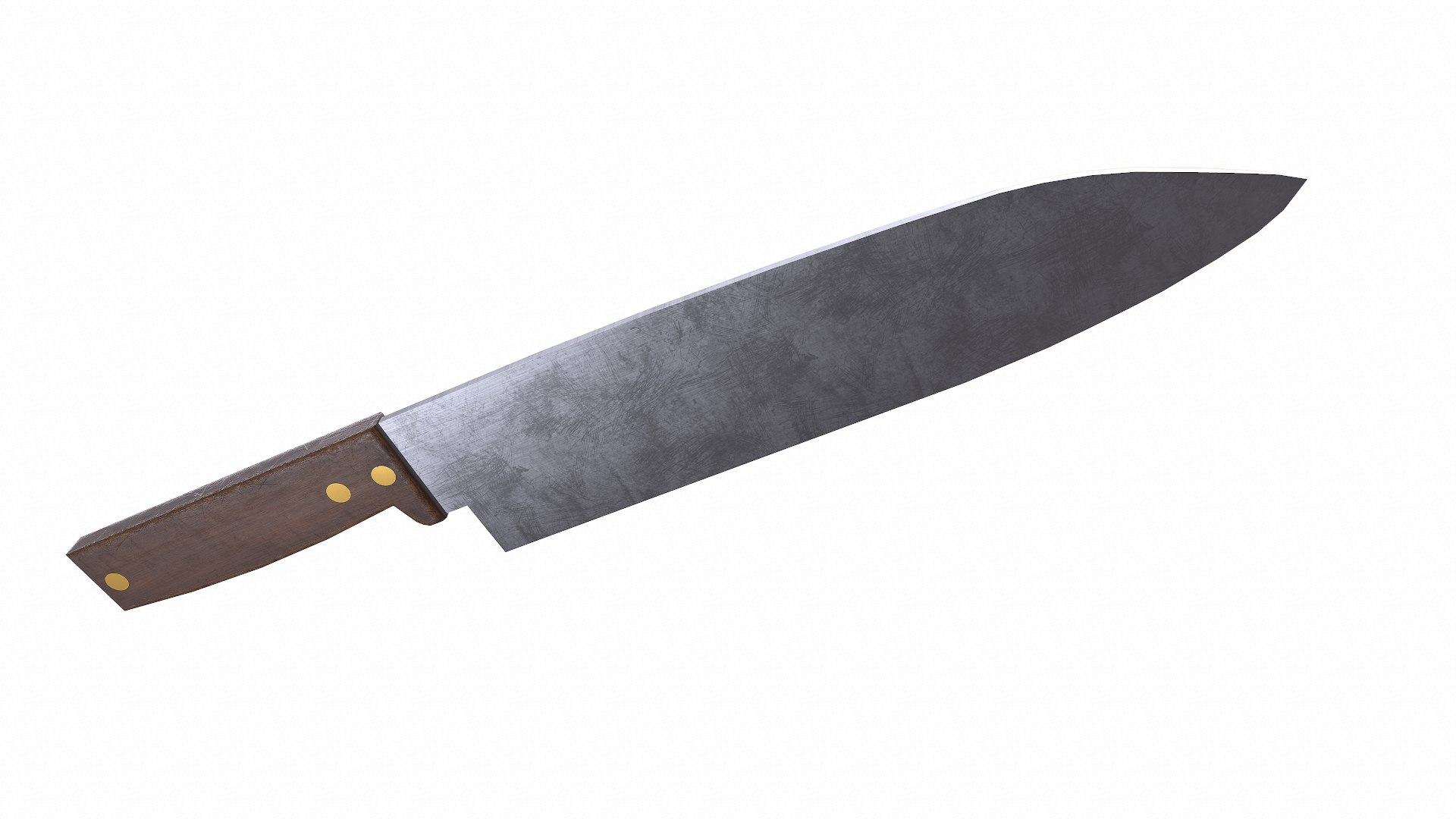 3D Old Retro Kitchen Knife Low-poly PBR Model - TurboSquid 2291093