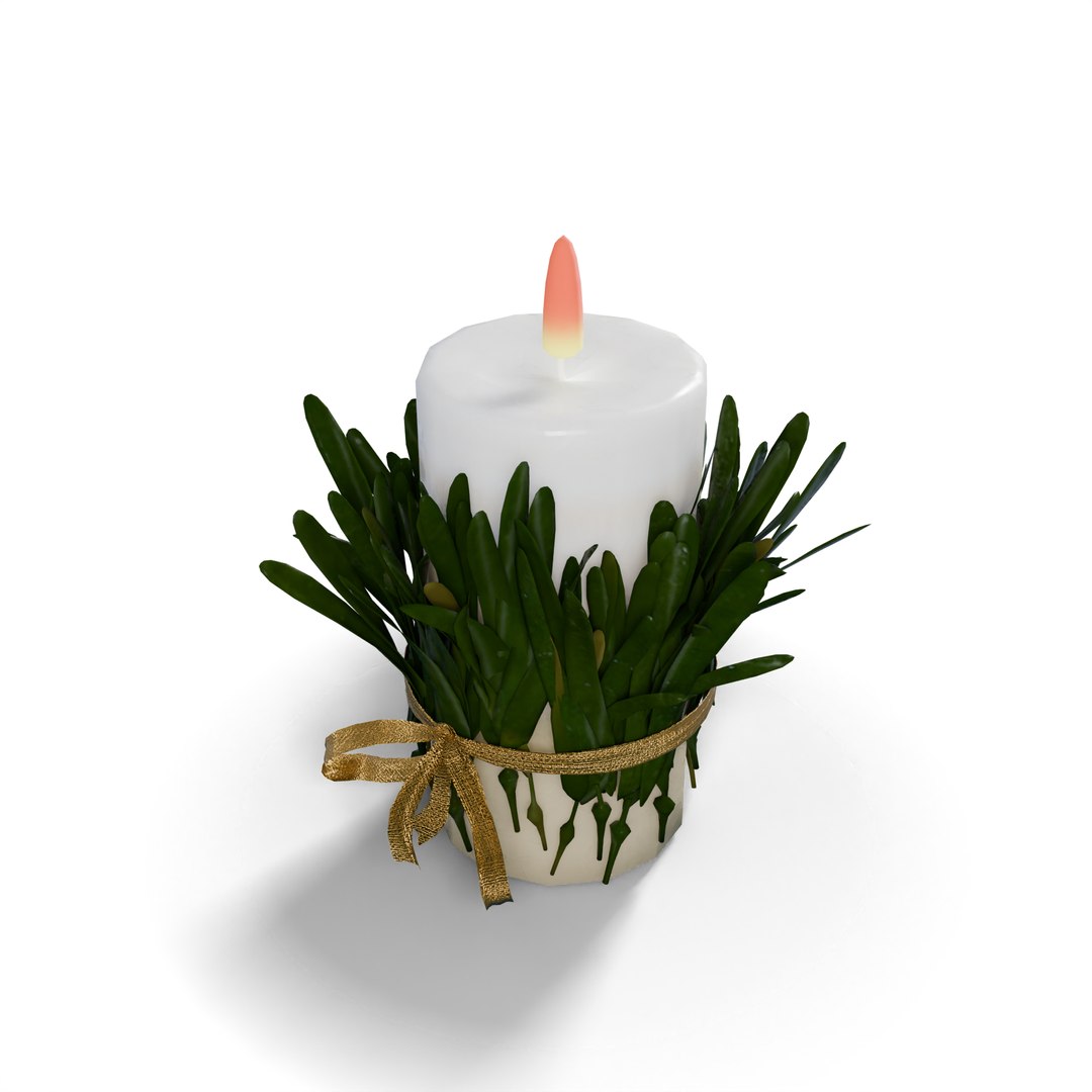 Vintage Stylized Candle 3d Model 3D Model - TurboSquid 2411644