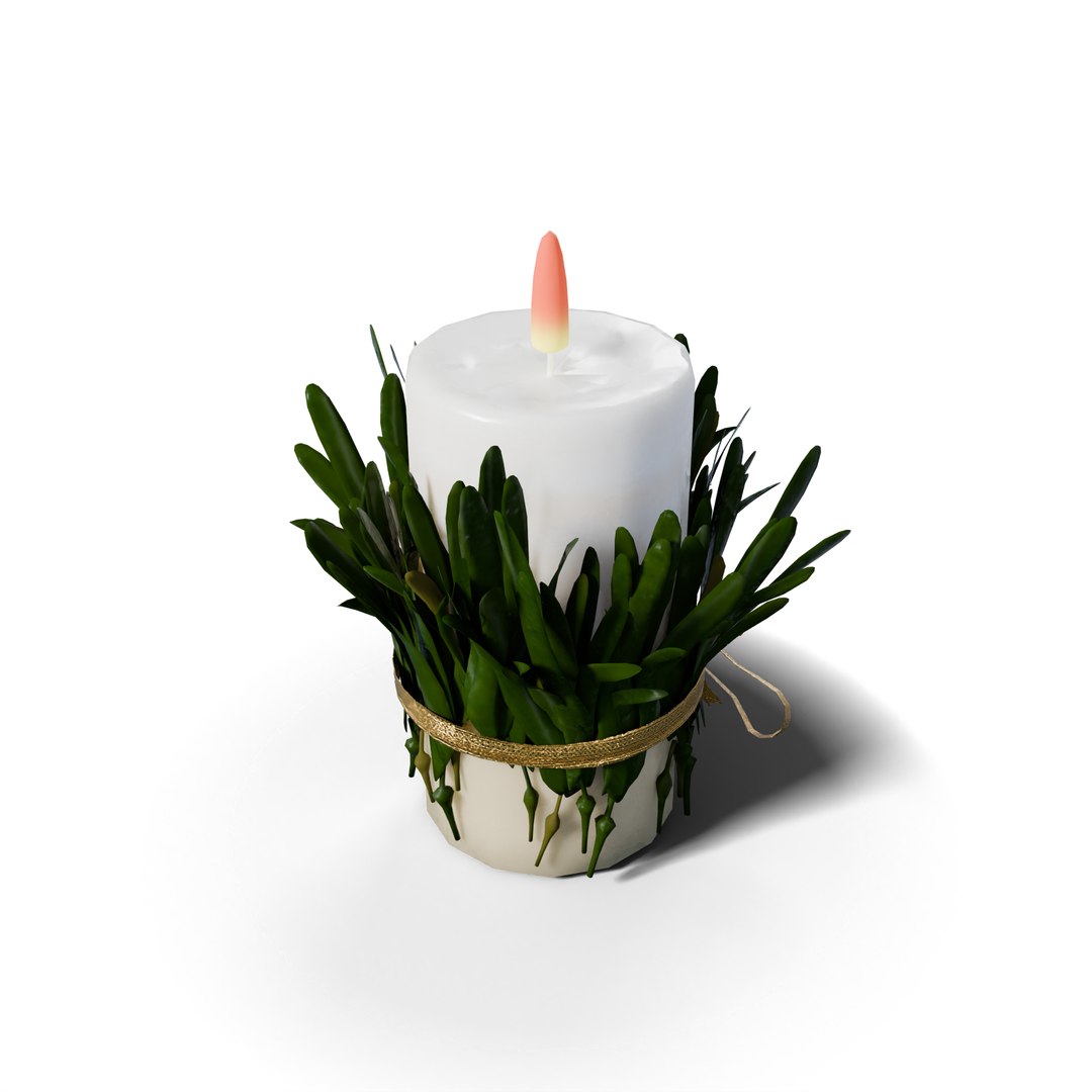 Vintage Stylized Candle 3d Model 3D Model - TurboSquid 2411644