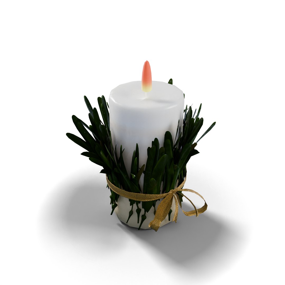 Vintage Stylized Candle 3d Model 3D Model - TurboSquid 2411644