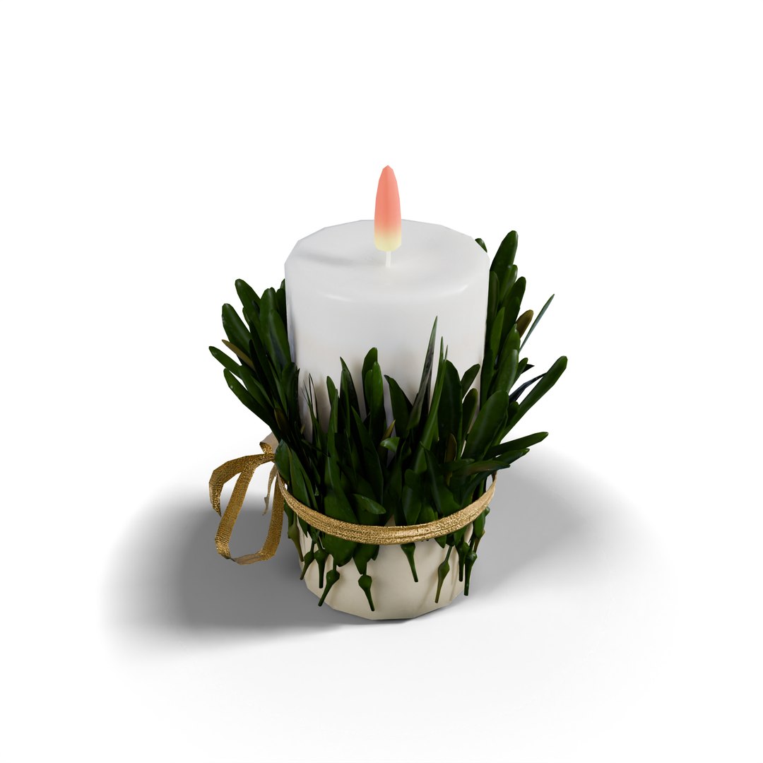 Vintage Stylized Candle 3d Model 3D Model - TurboSquid 2411644