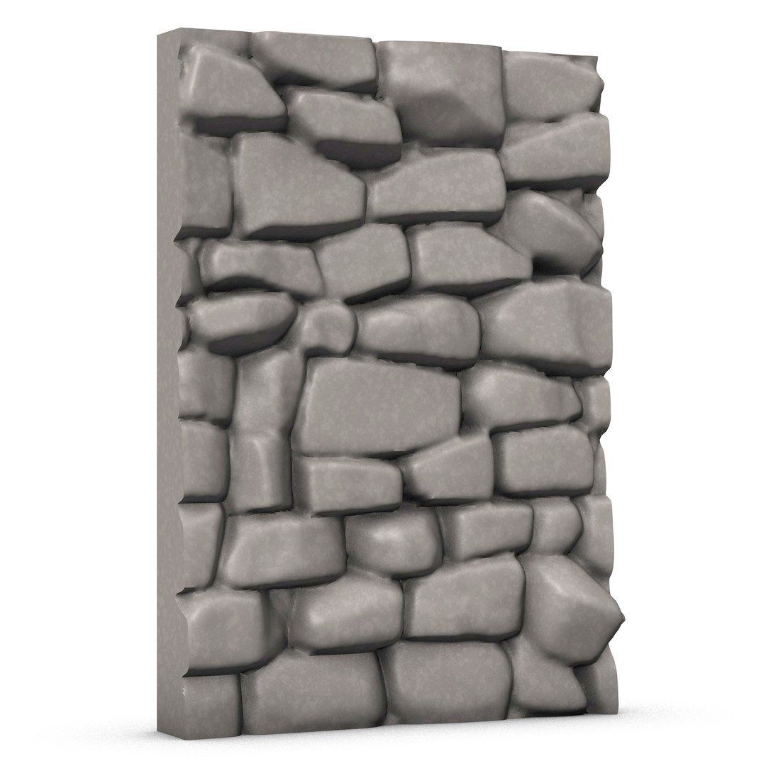 3D Stone Wall 050 - TurboSquid 2306211