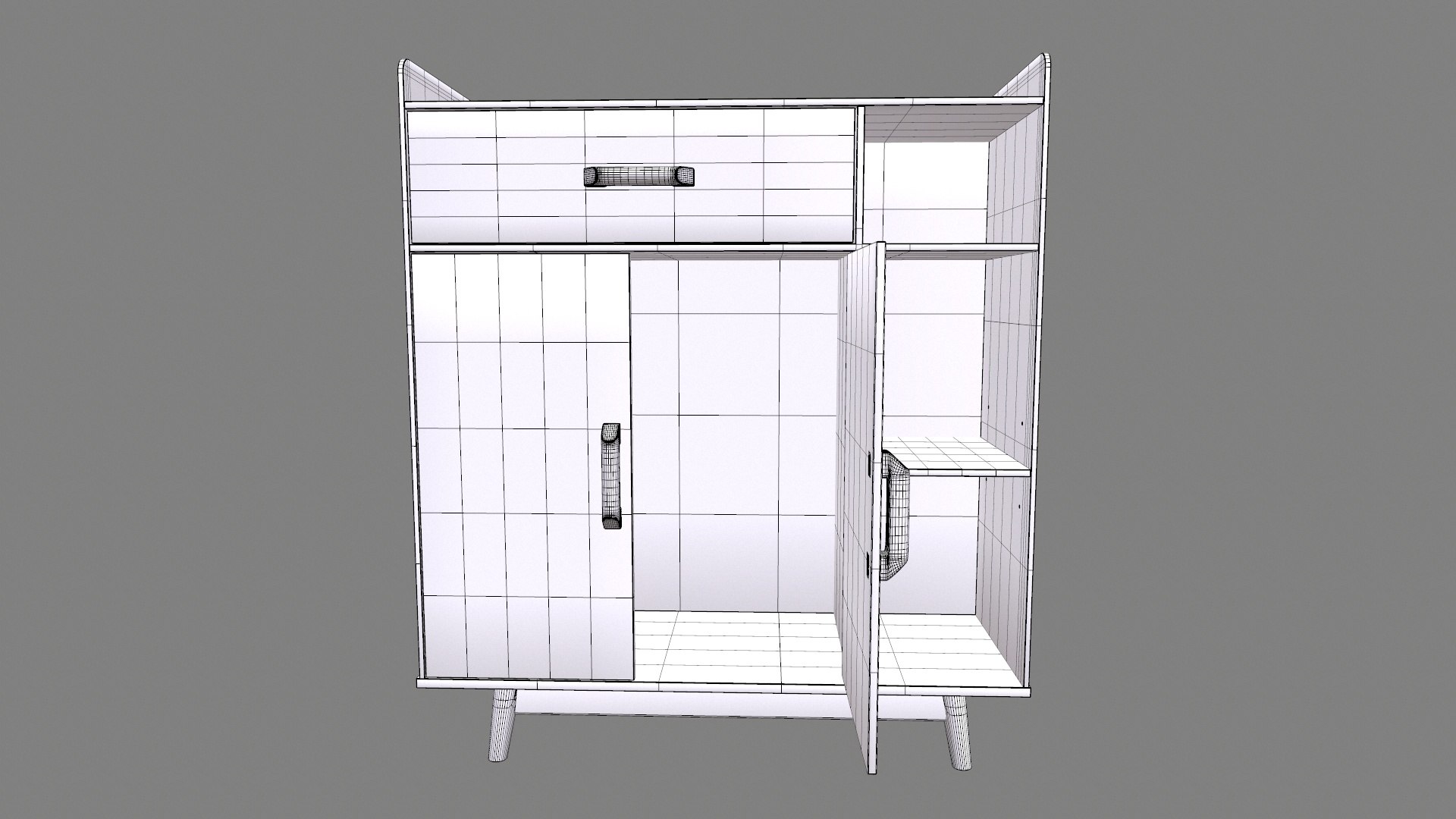 Side Board Storage Cabinet 3D Model - TurboSquid 2030463