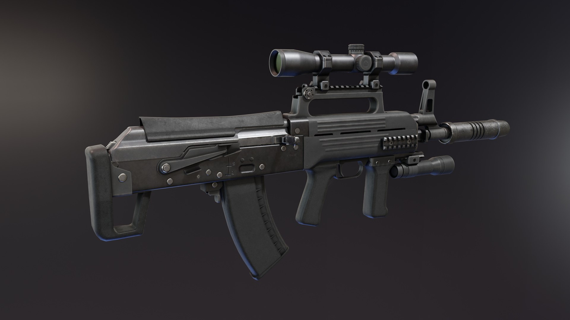 3D Model KPA Type 88 Bullpup - TurboSquid 2092626