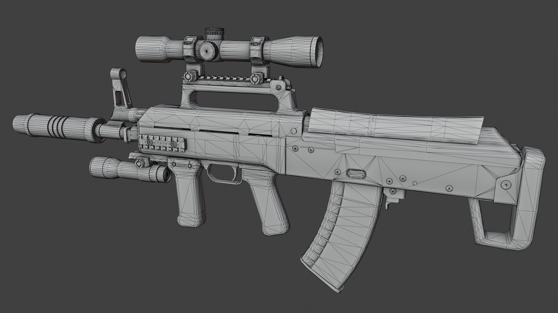 3D Model KPA Type 88 Bullpup - TurboSquid 2092626