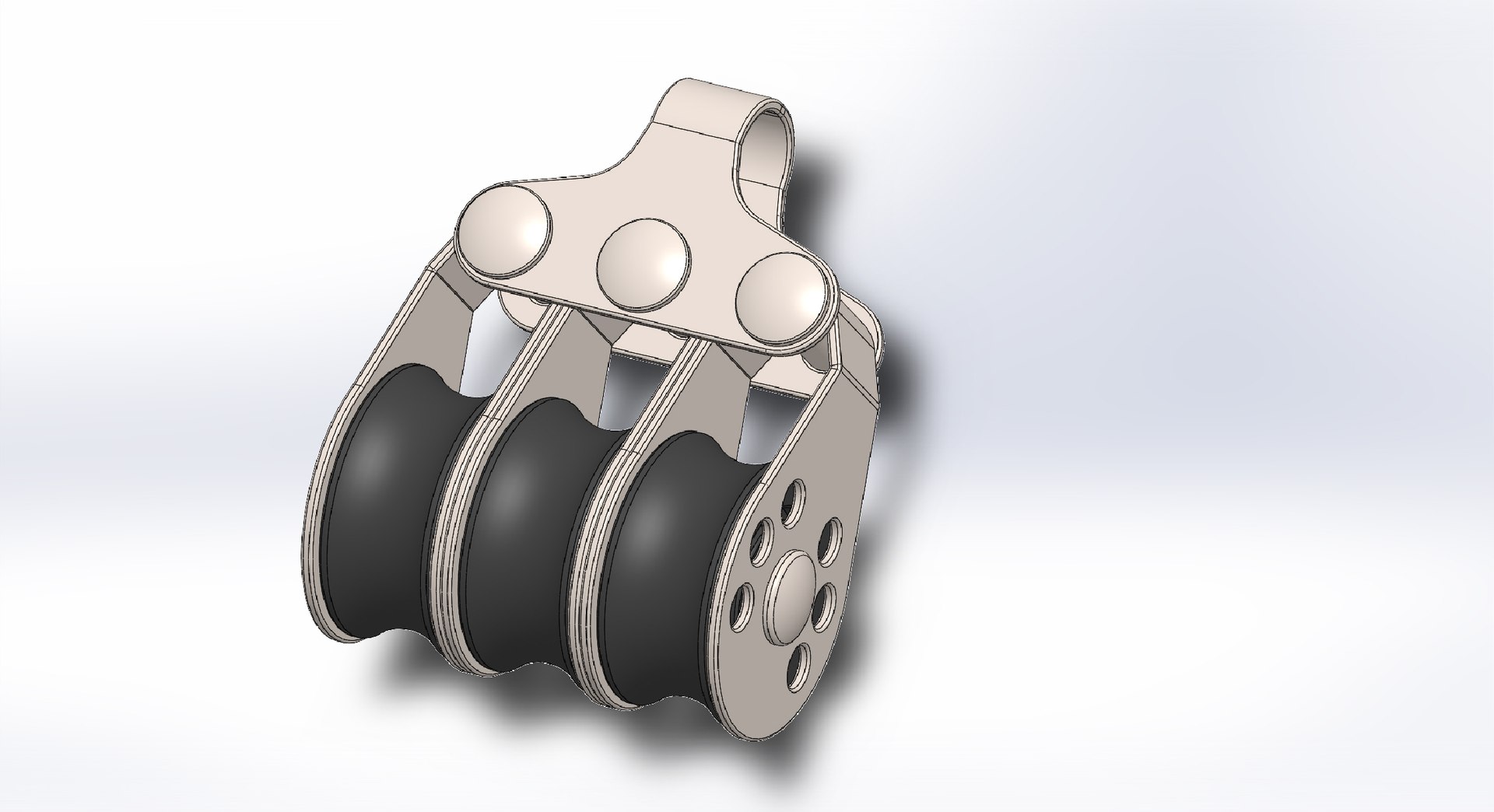 3D Triple Pulley Block 6mm Rope - TurboSquid 2025048