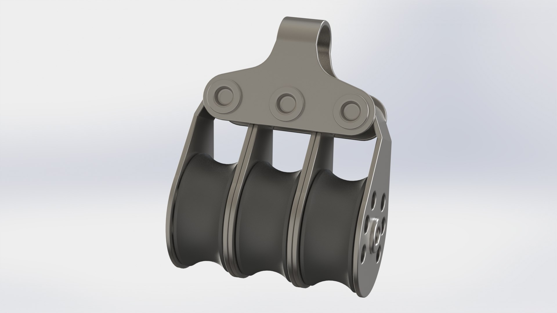 3D Triple Pulley Block 6mm Rope - TurboSquid 2025048