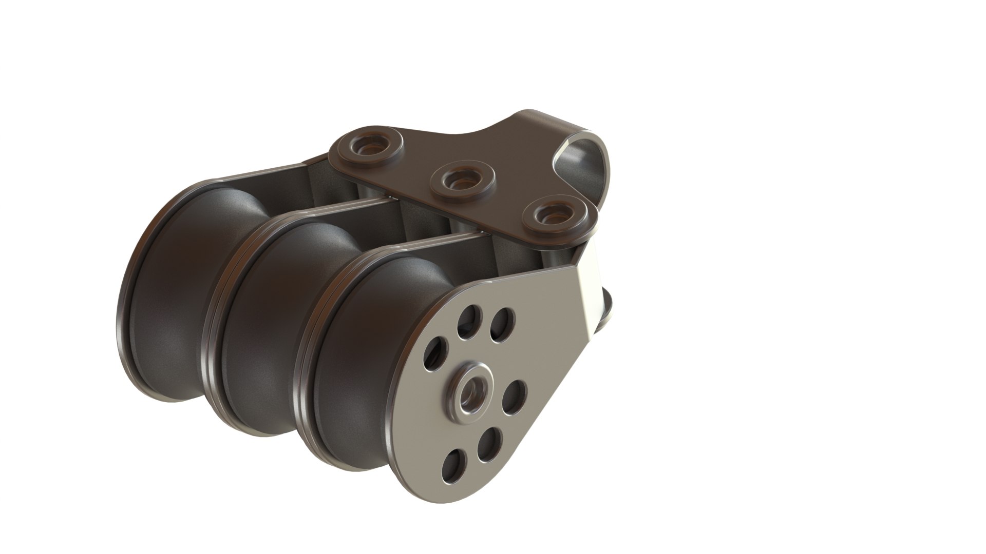 3D Triple Pulley Block 6mm Rope - TurboSquid 2025048