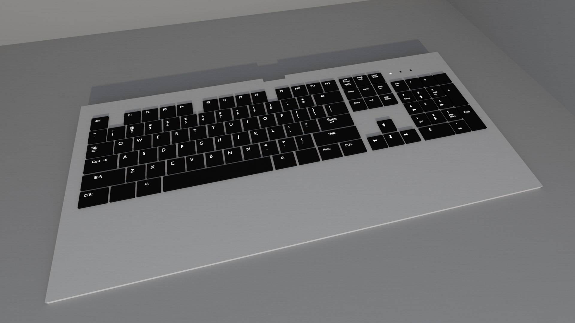 Computer Keyboard 3d Model