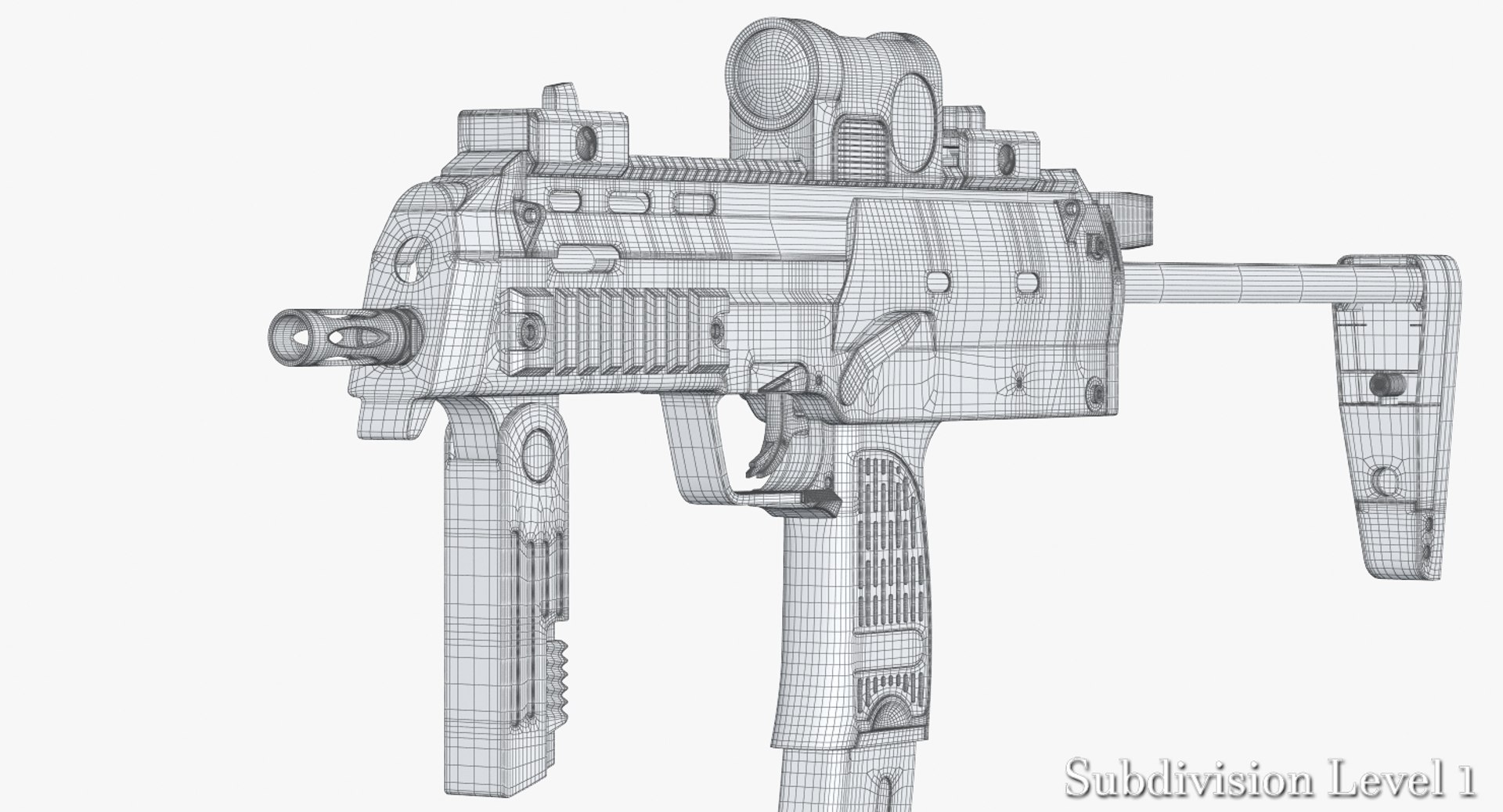 3d Mp7 Heckler Koch Model