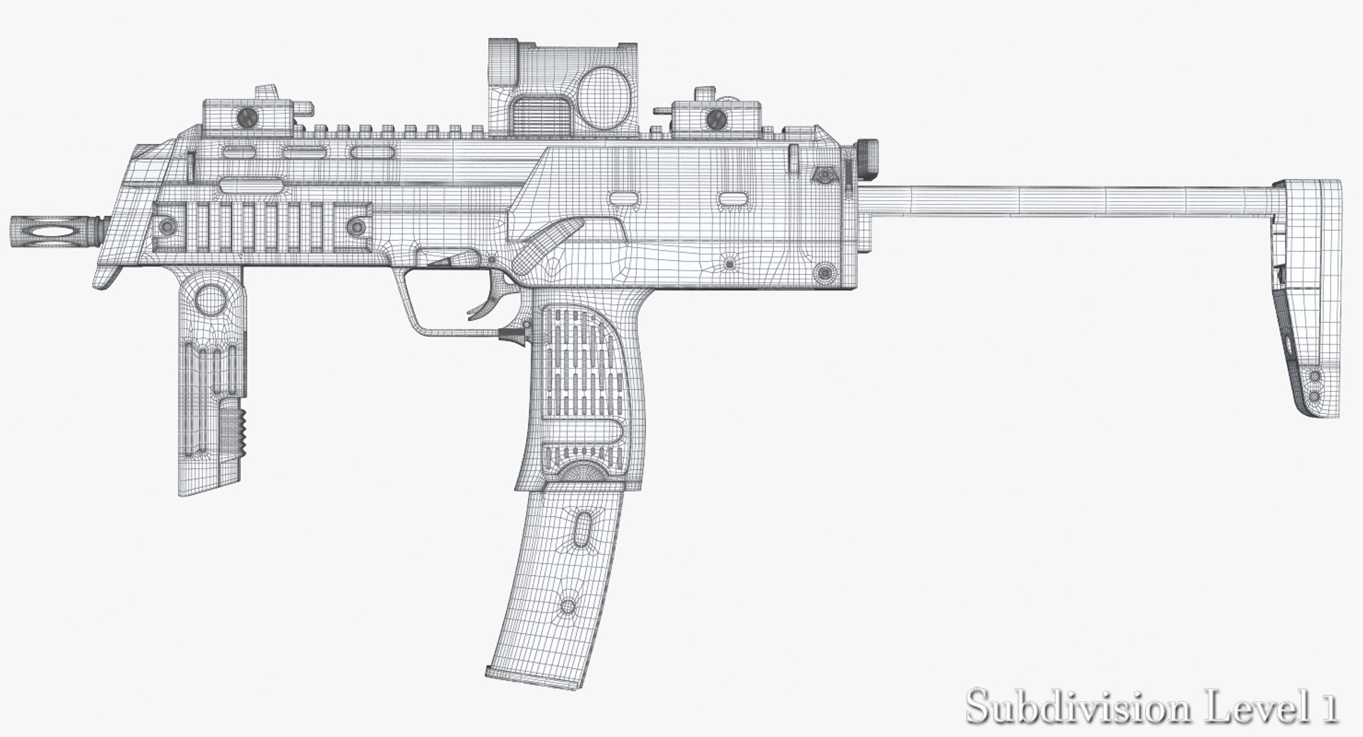 3d Mp7 Heckler Koch Model