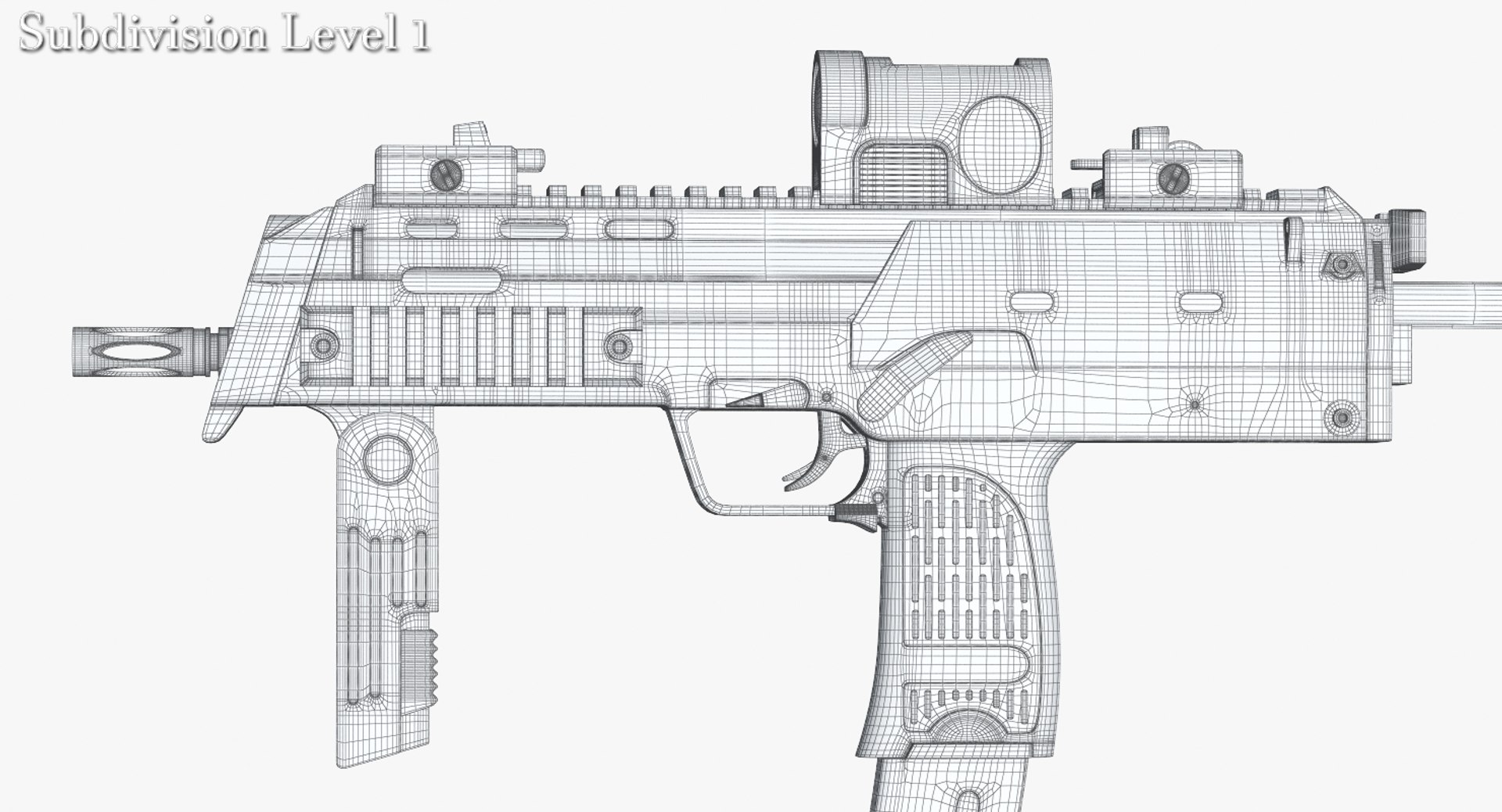 3d Mp7 Heckler Koch Model