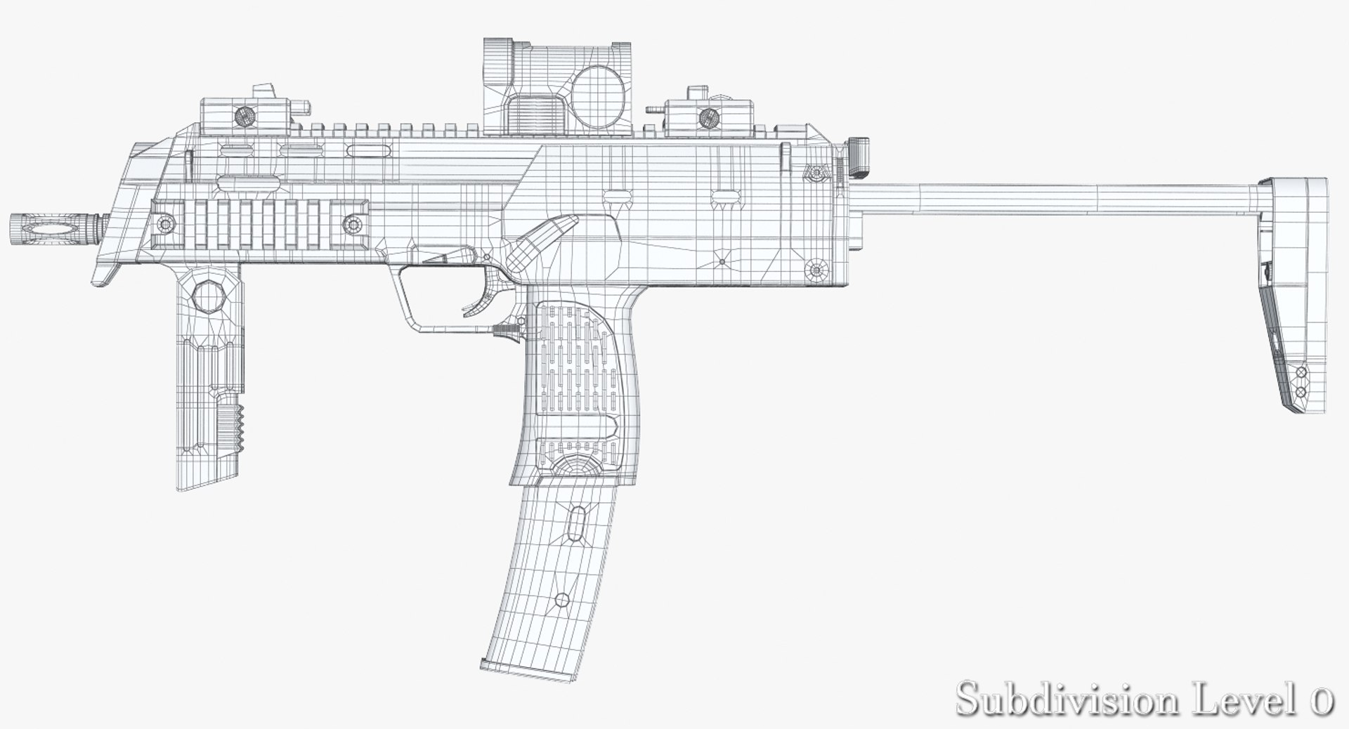 3d Mp7 Heckler Koch Model