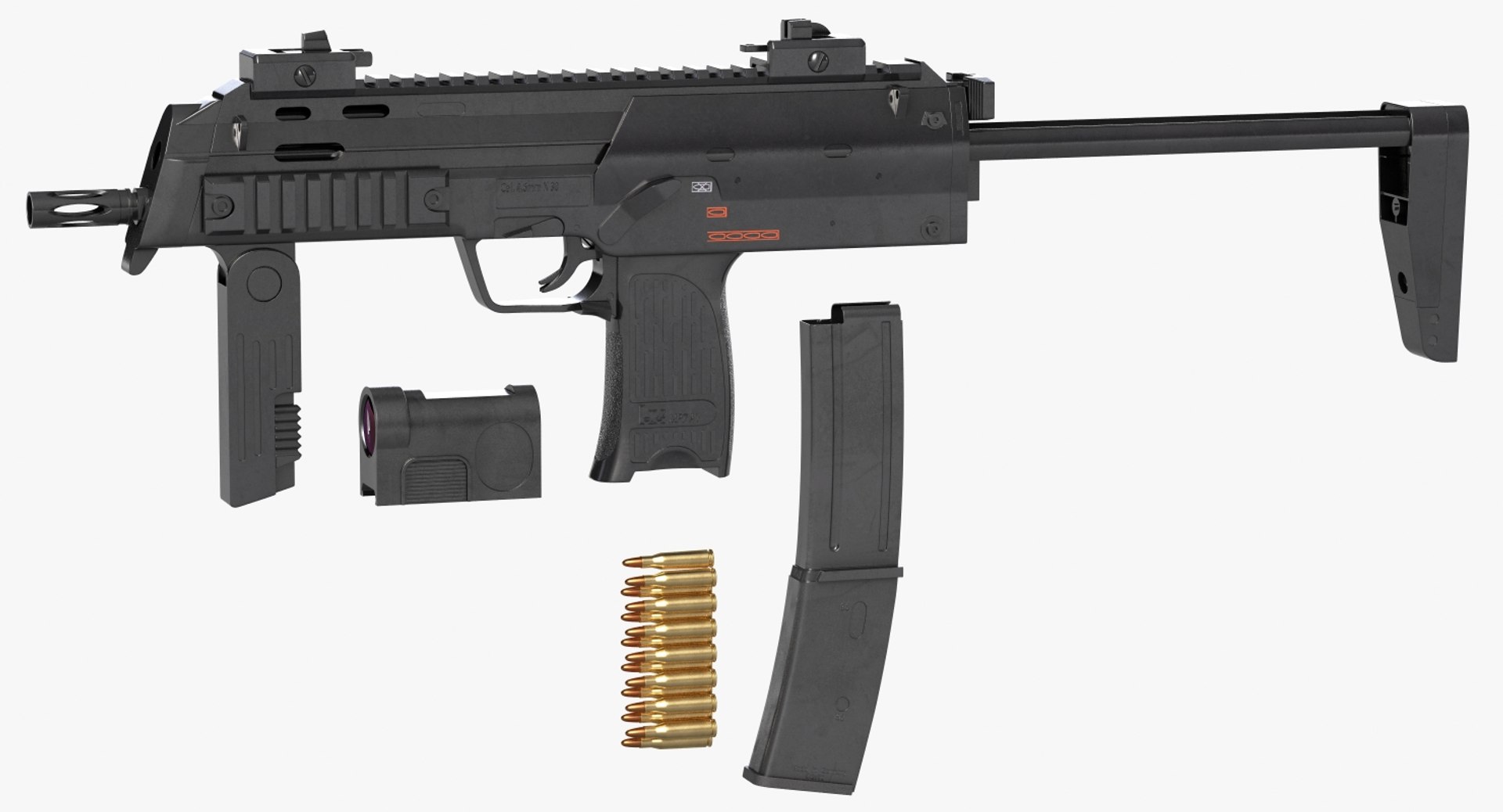 3d Mp7 Heckler Koch Model