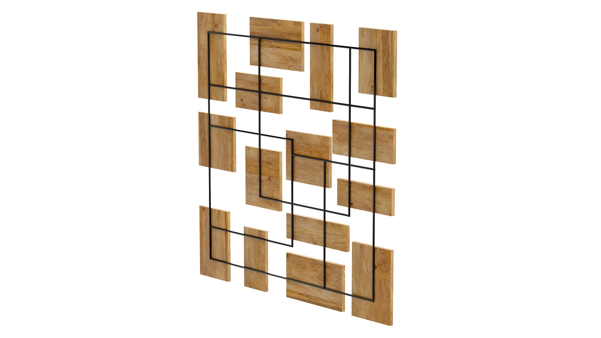Decorative Wall Panel With Mango Wooden Elements 3D Model - TurboSquid ...