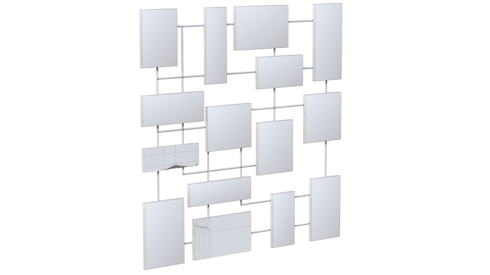 Decorative Wall Panel With Mango Wooden Elements 3D Model - TurboSquid ...