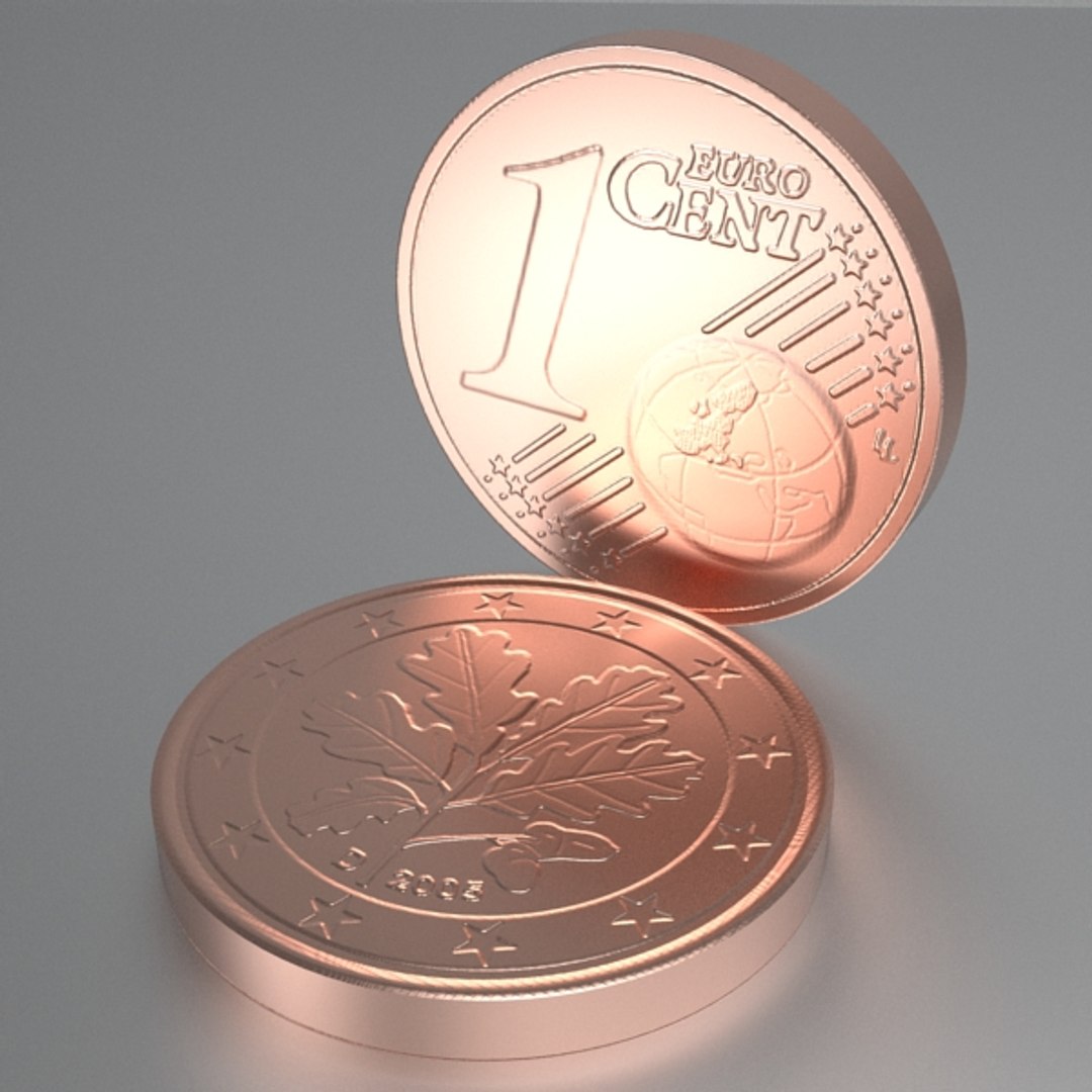 German Euro Coins 3d 3ds