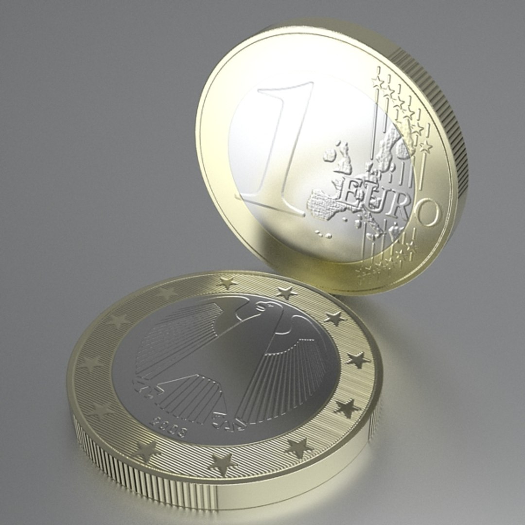 German Euro Coins 3d 3ds