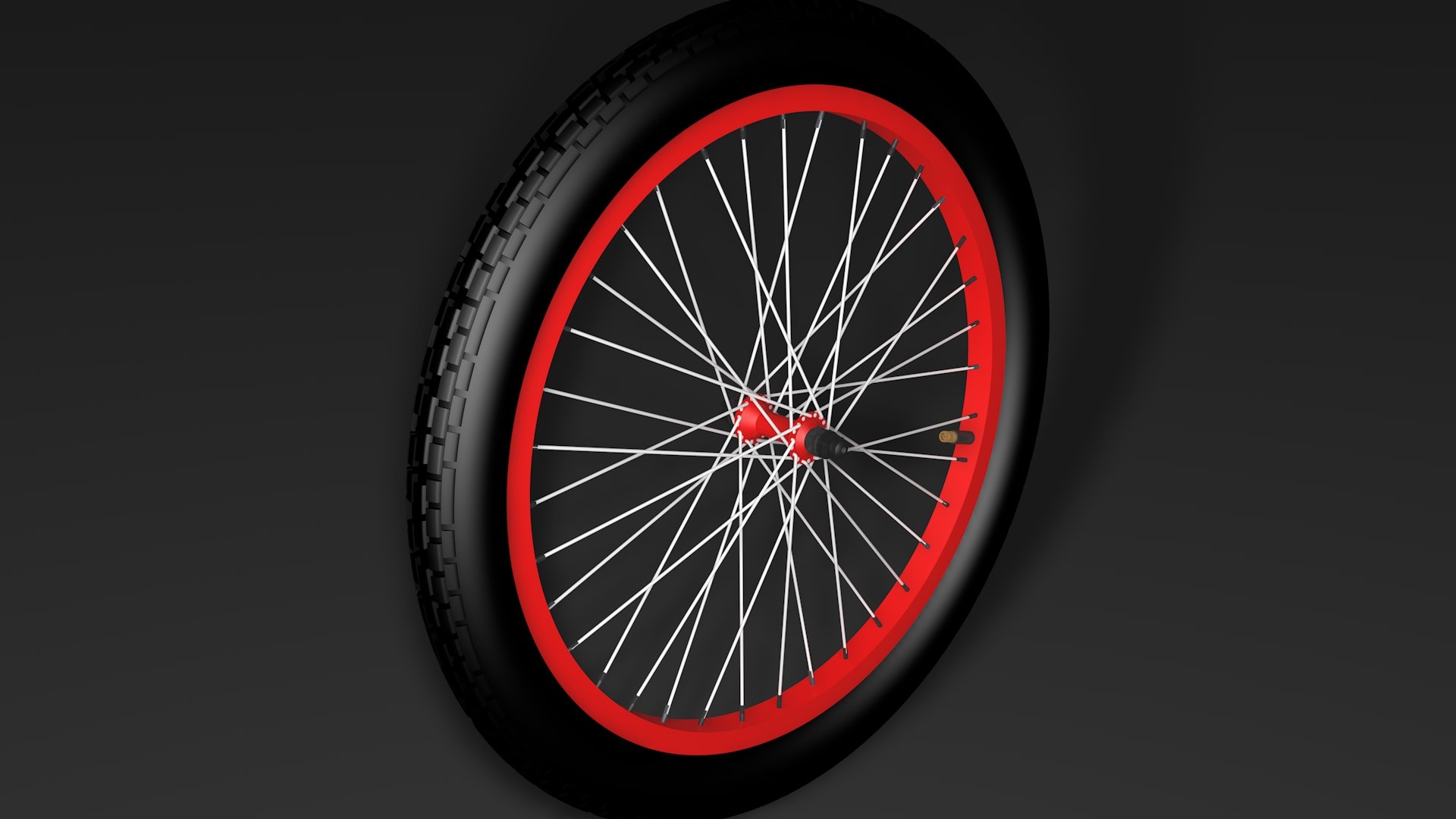 3d bicycle wheel model