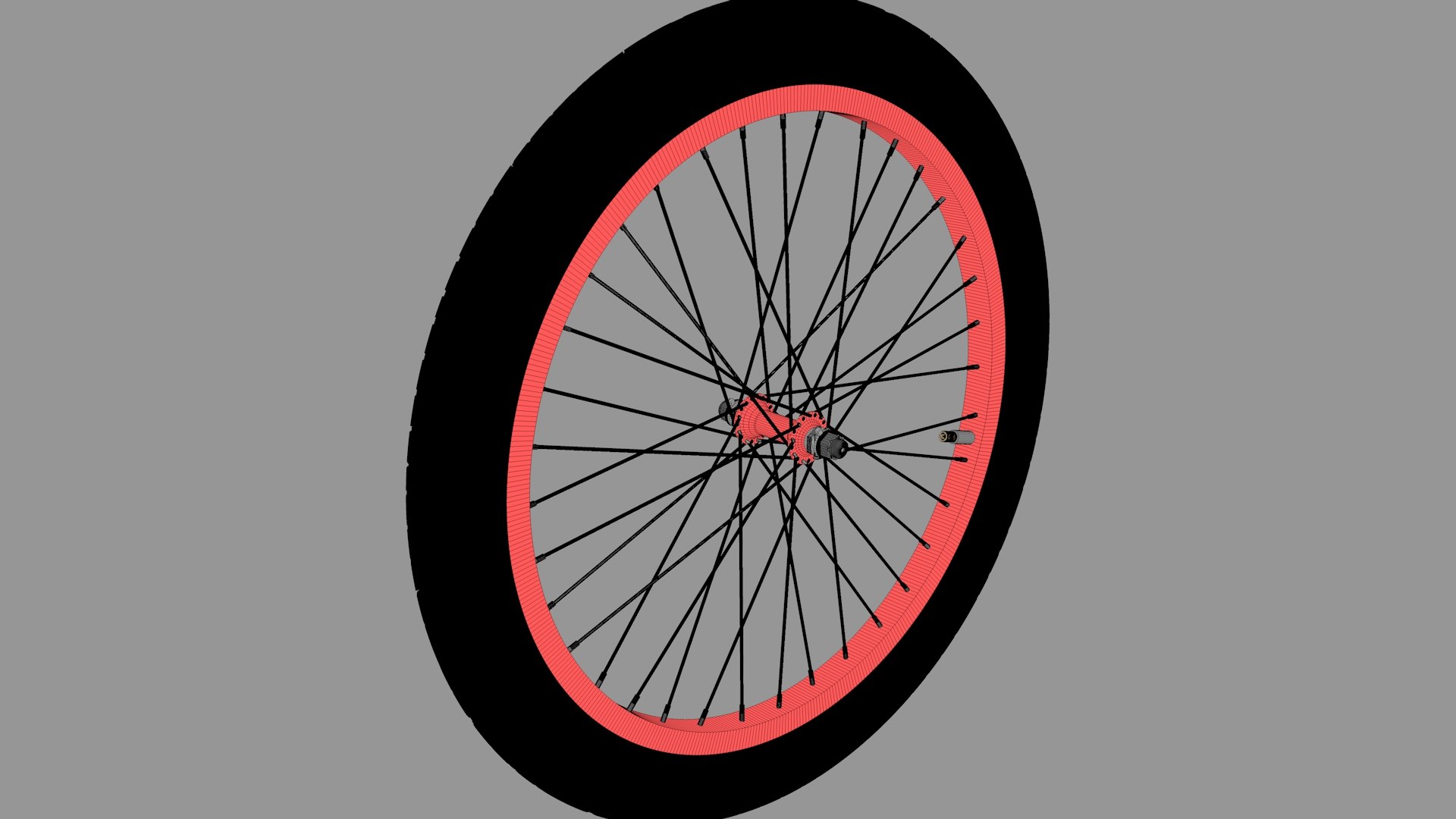 3d bicycle wheel model