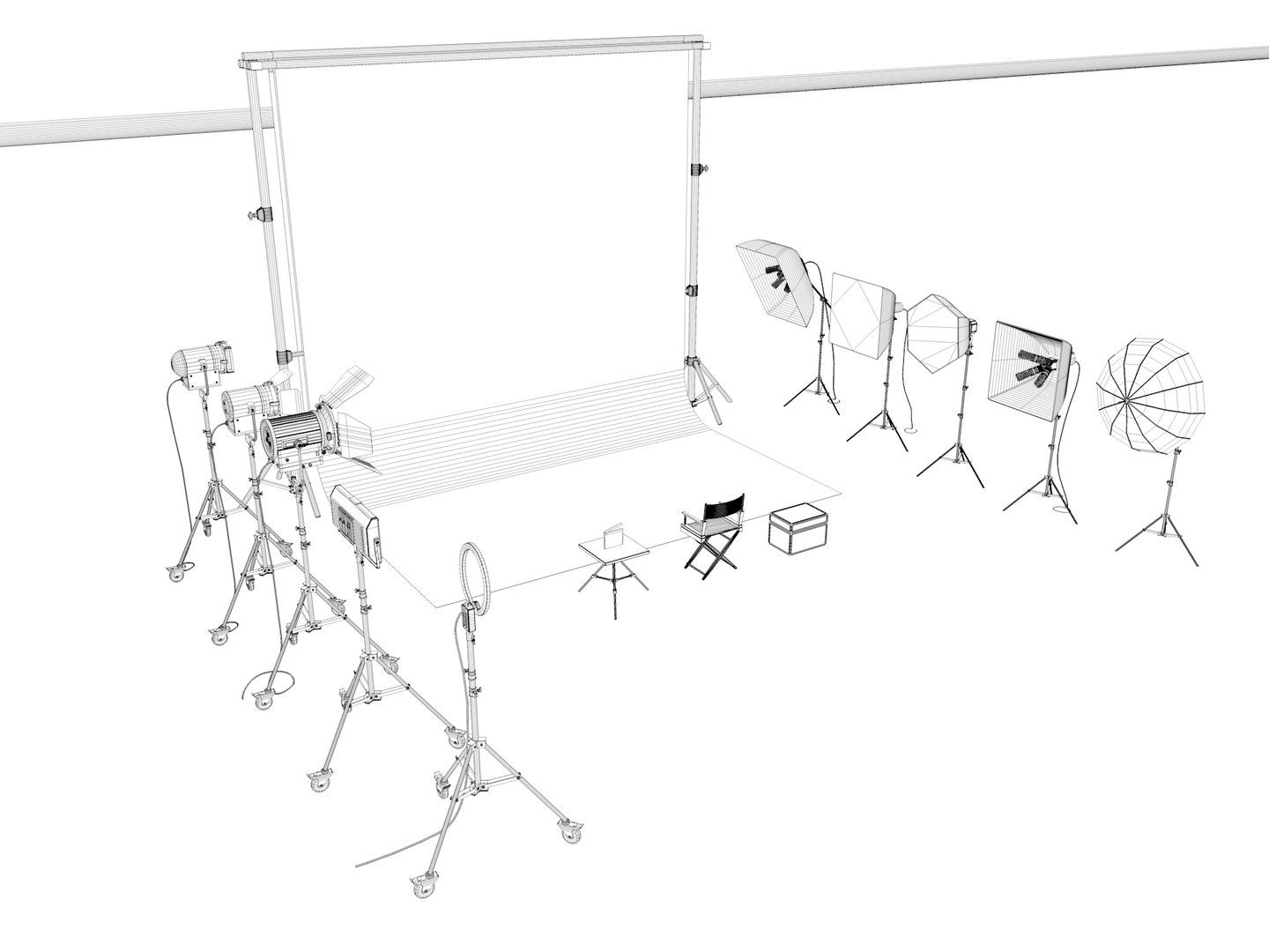 Studio Photography Lighting Models 3D Model - TurboSquid 2083798