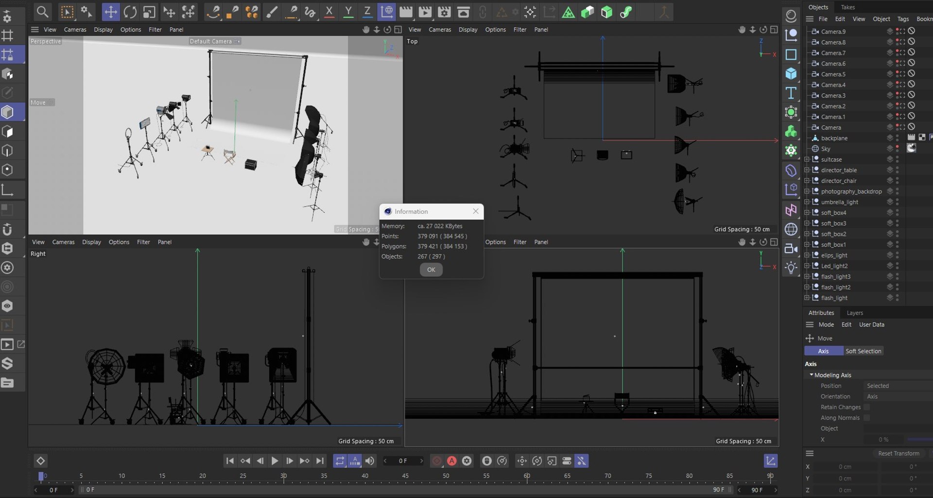 Studio Photography Lighting Models 3D Model - TurboSquid 2083798