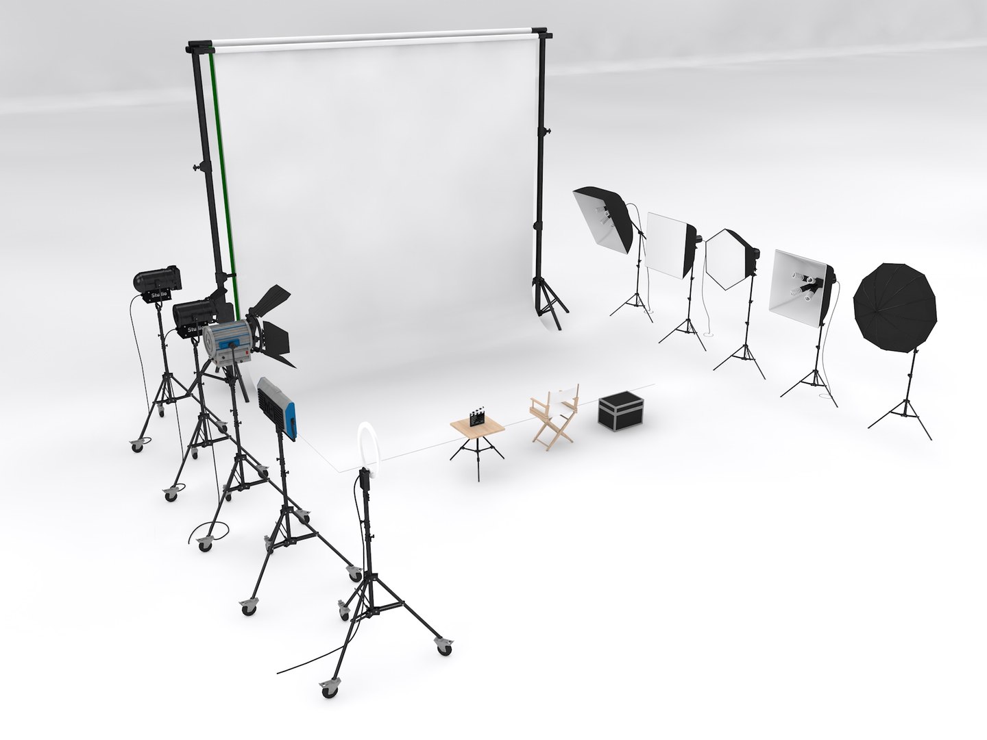 Studio Photography Lighting Models 3D Model - TurboSquid 2083798
