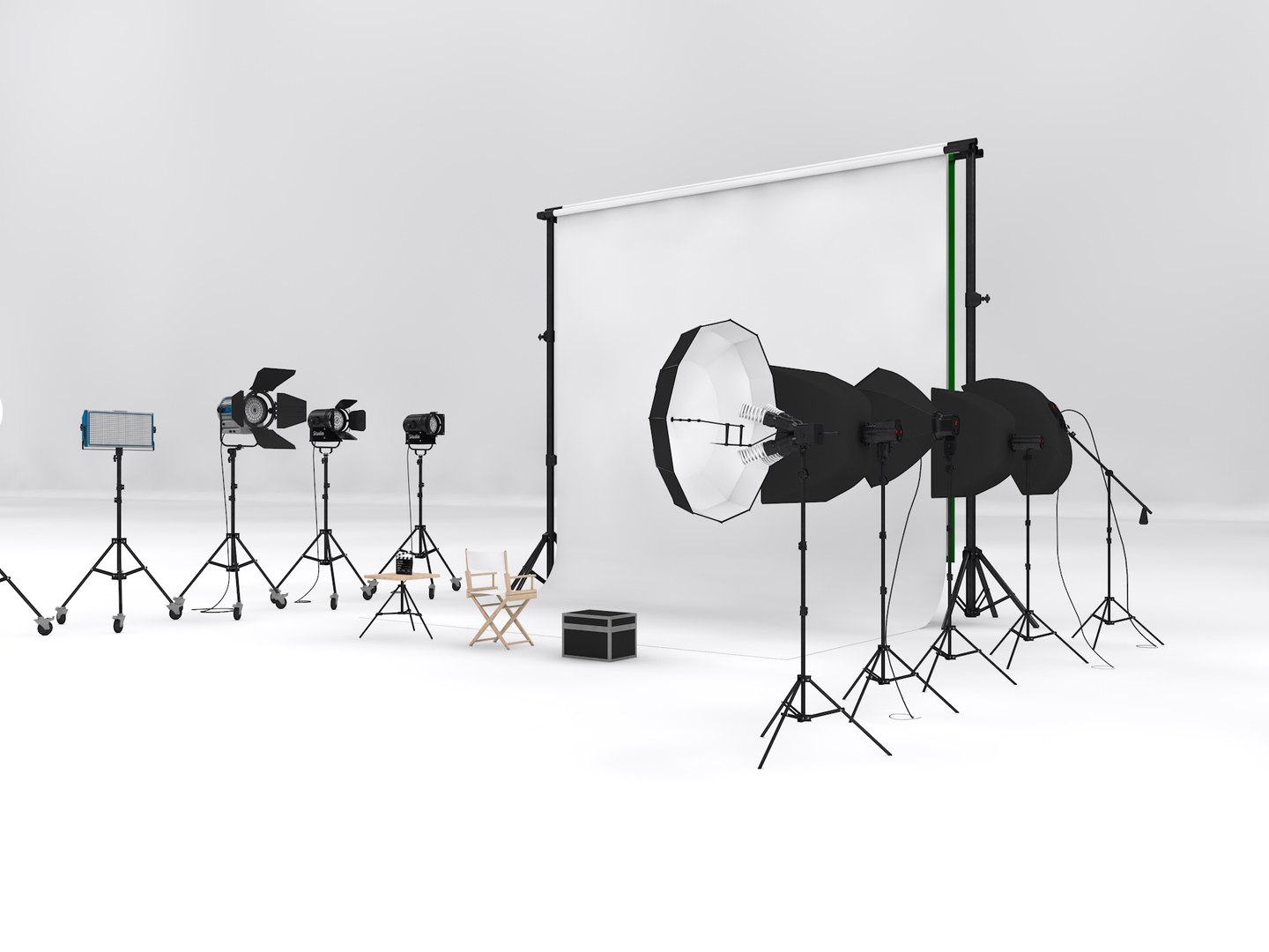 Studio Photography Lighting Models 3D Model - TurboSquid 2083798