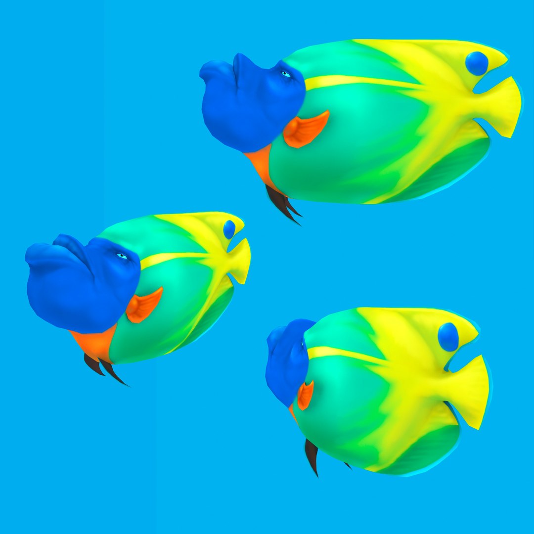 3d cartoon fish pack