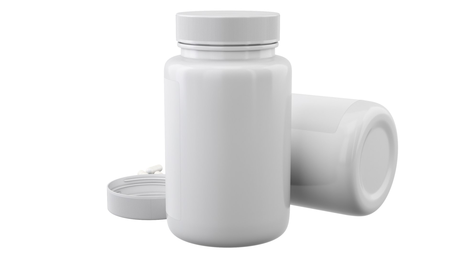 Medicine Bottle with Pills 3D model - TurboSquid 2151600