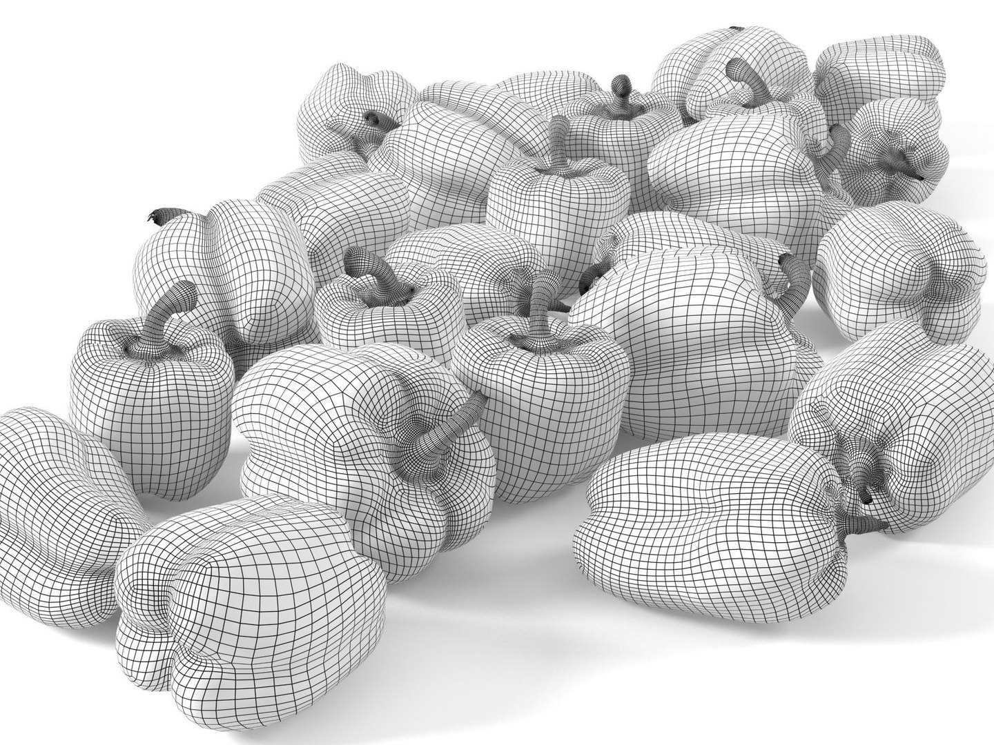 3D Capsicums Model - TurboSquid 1225951