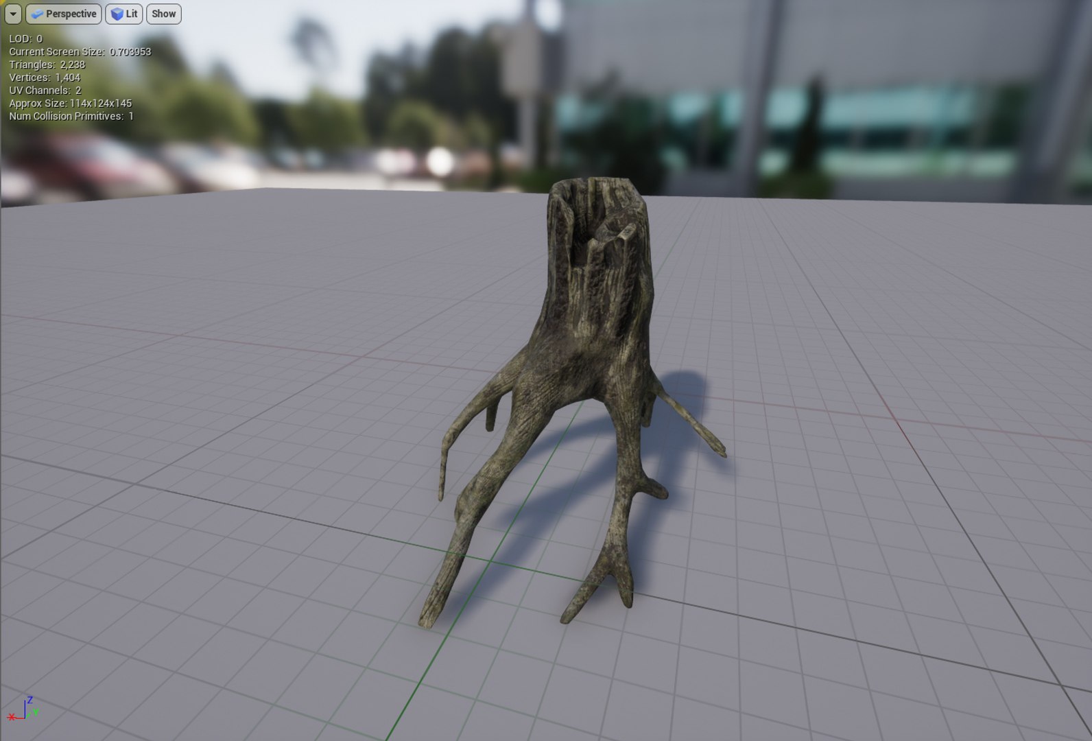 Wood Old Broken Tree 3D Model - TurboSquid 1317890