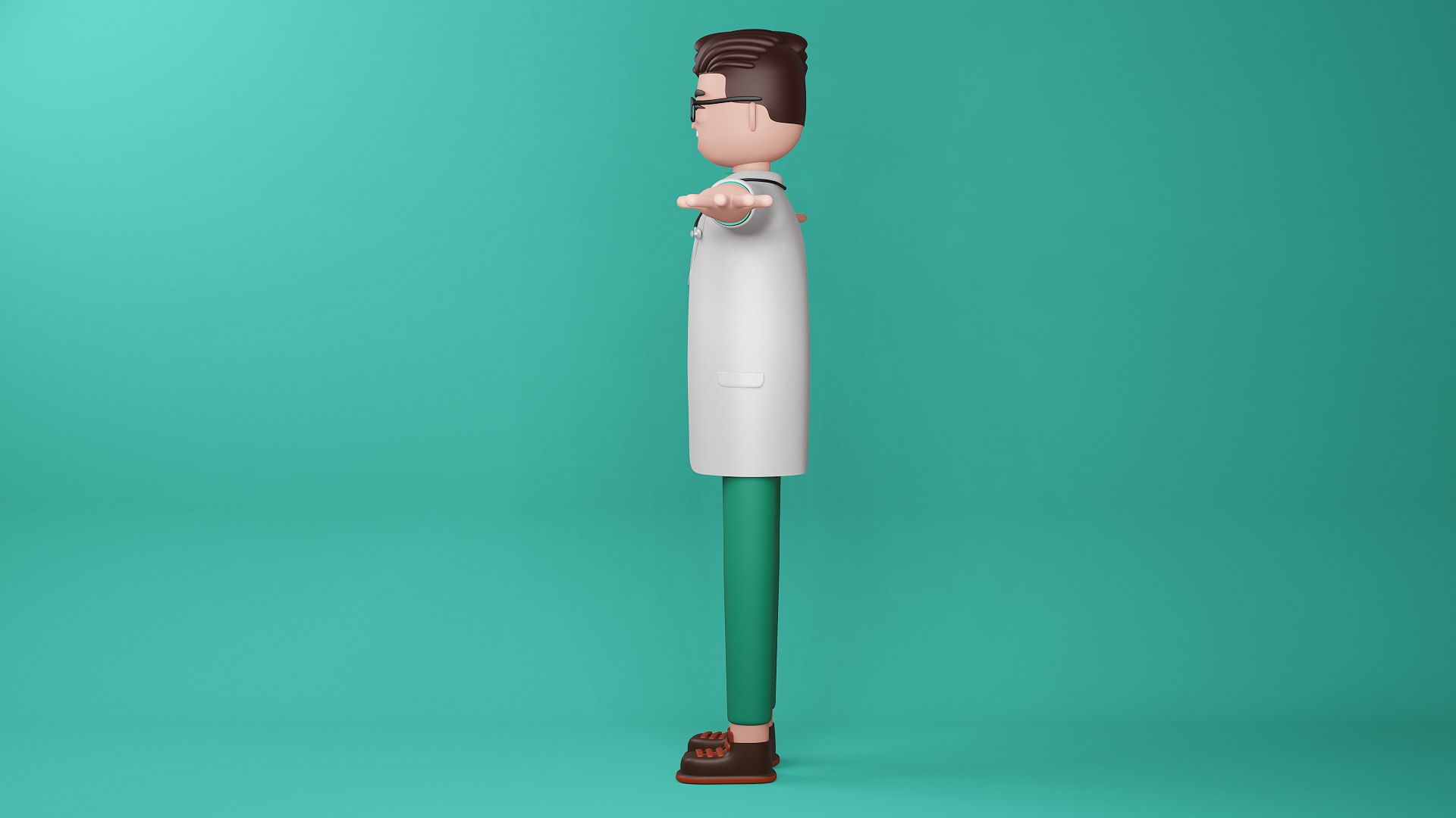 3D Doctor Full Body Cartoon Characters Model - TurboSquid 1726171