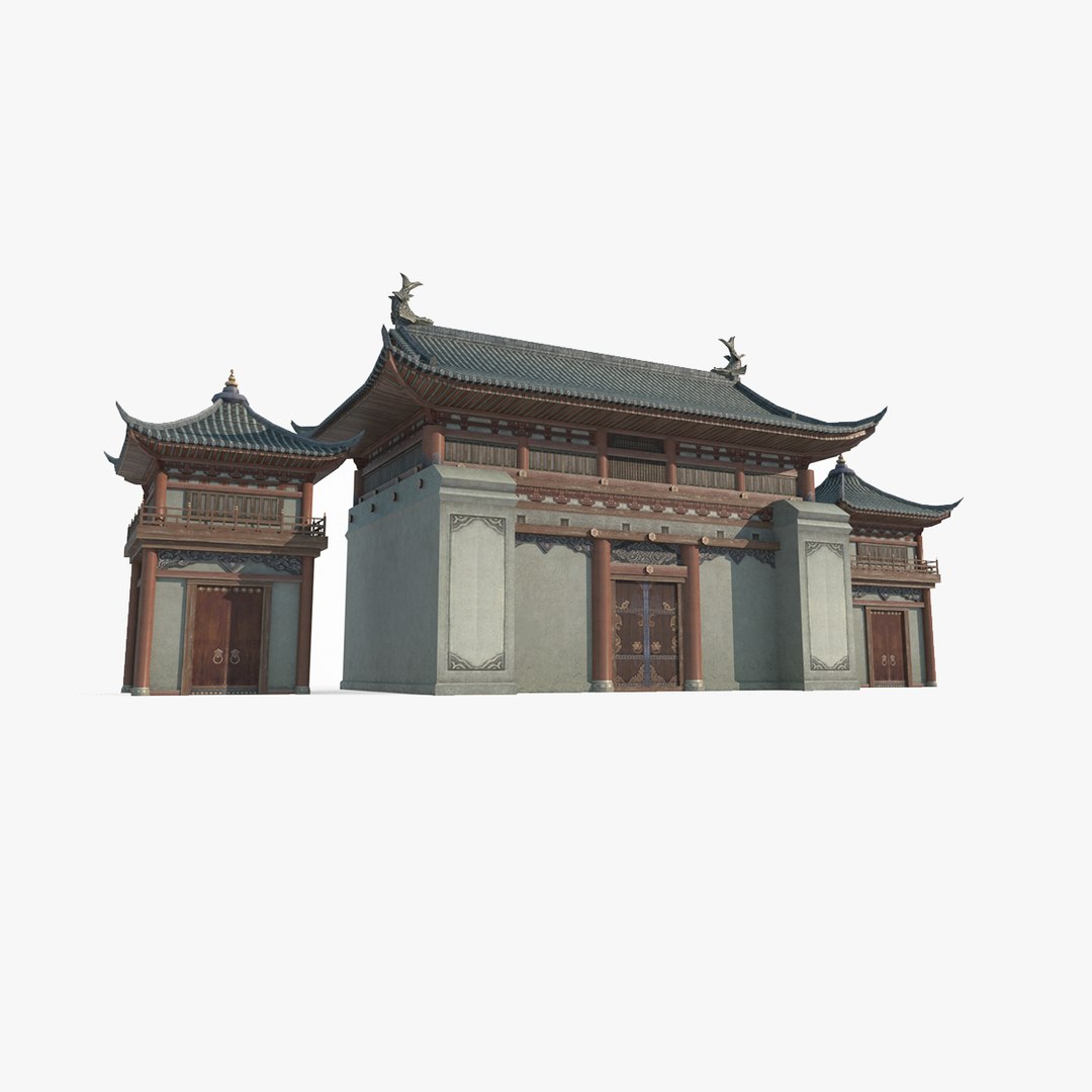 3D Asian Ancient Architecture Sacrificial Hall model - TurboSquid 2099418