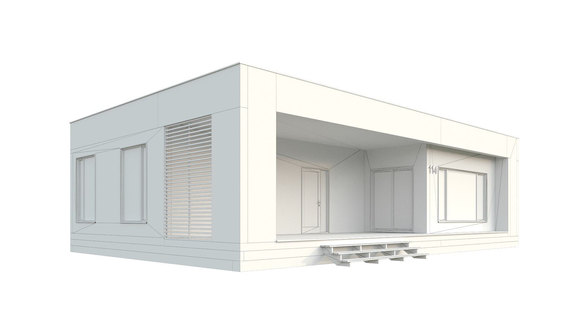 3D Simple Modular House 2 Model - TurboSquid 1882896