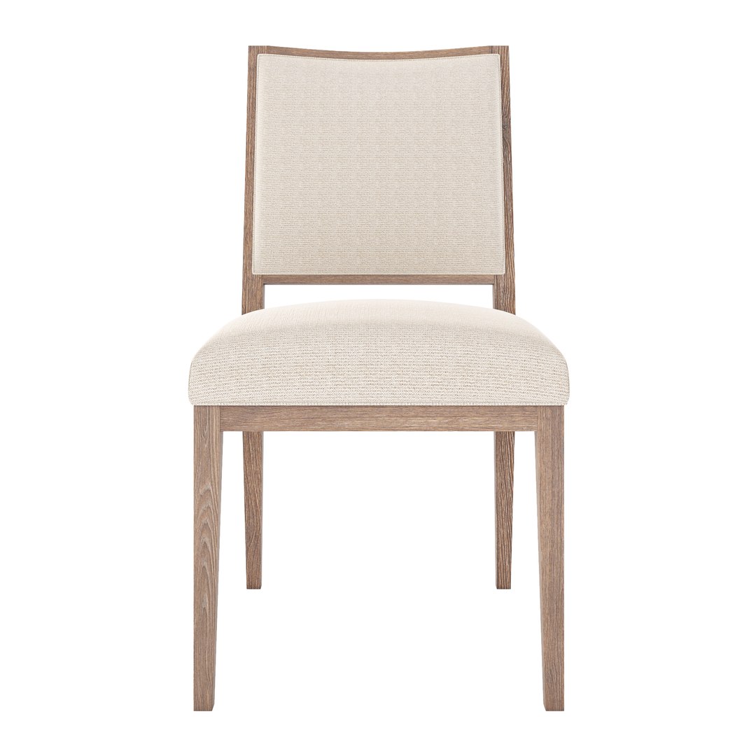 3D FRENCH CONTEMPORARY SQUARE FABRIC DINING SIDE CHAIR - TurboSquid 2316684