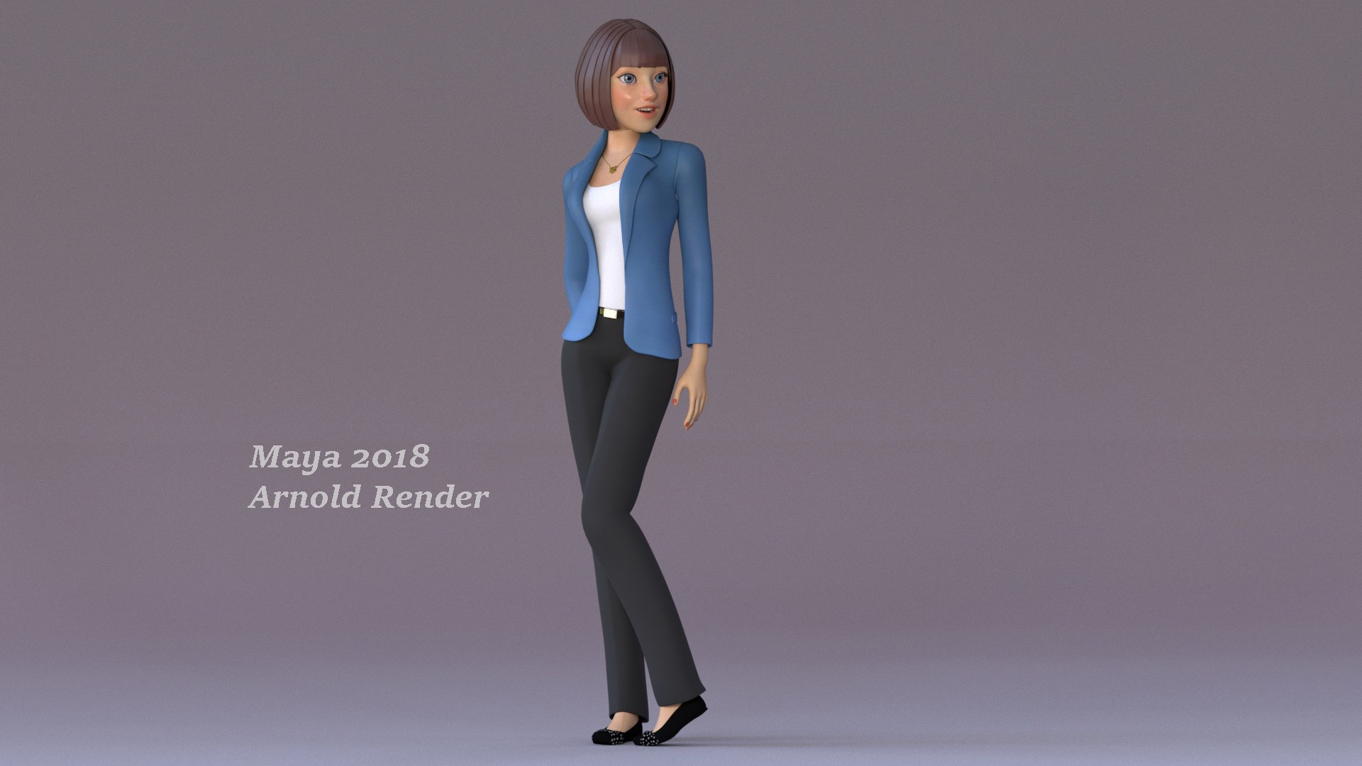 3D Anna Cartoon Girl - TurboSquid 2277422