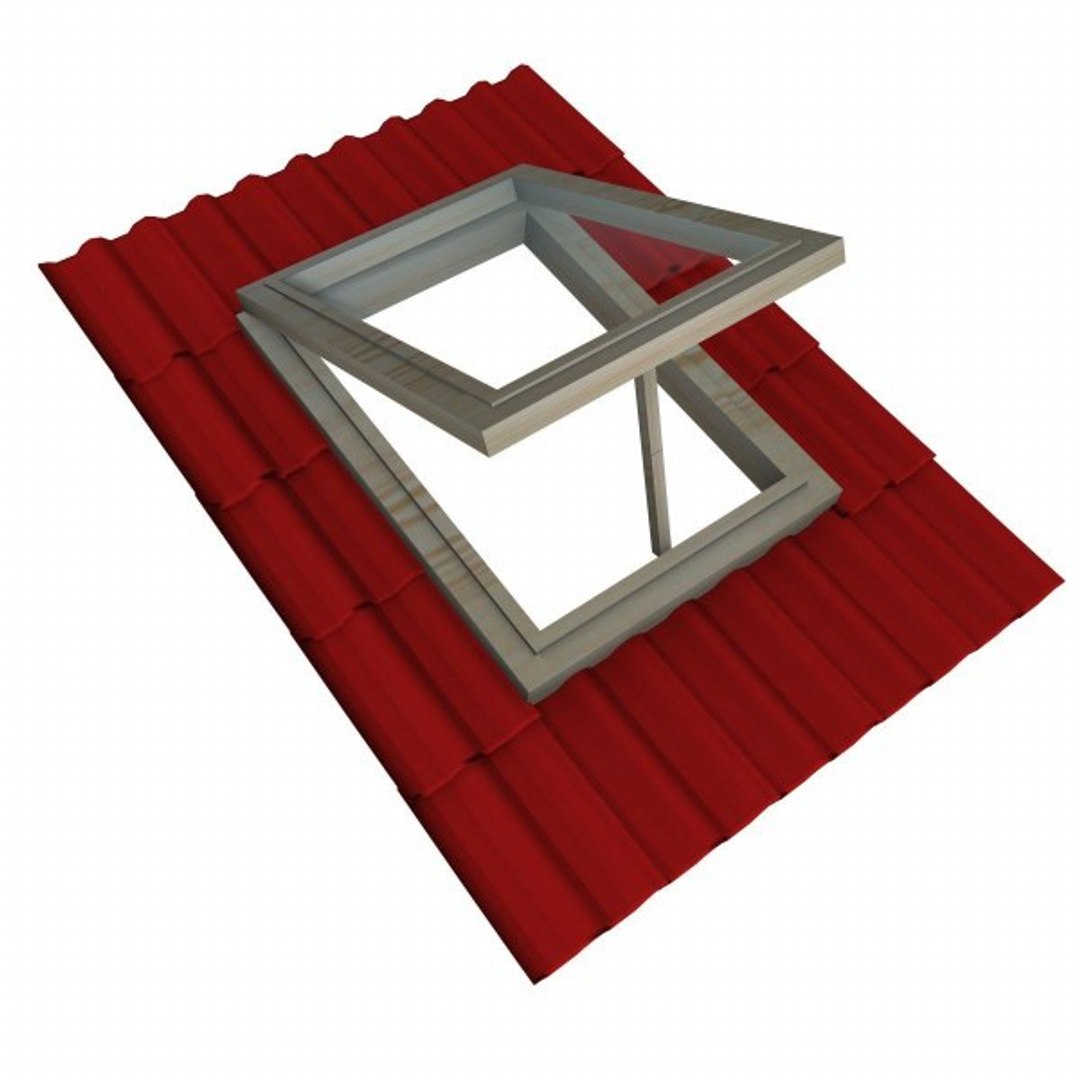 3d windows roof model