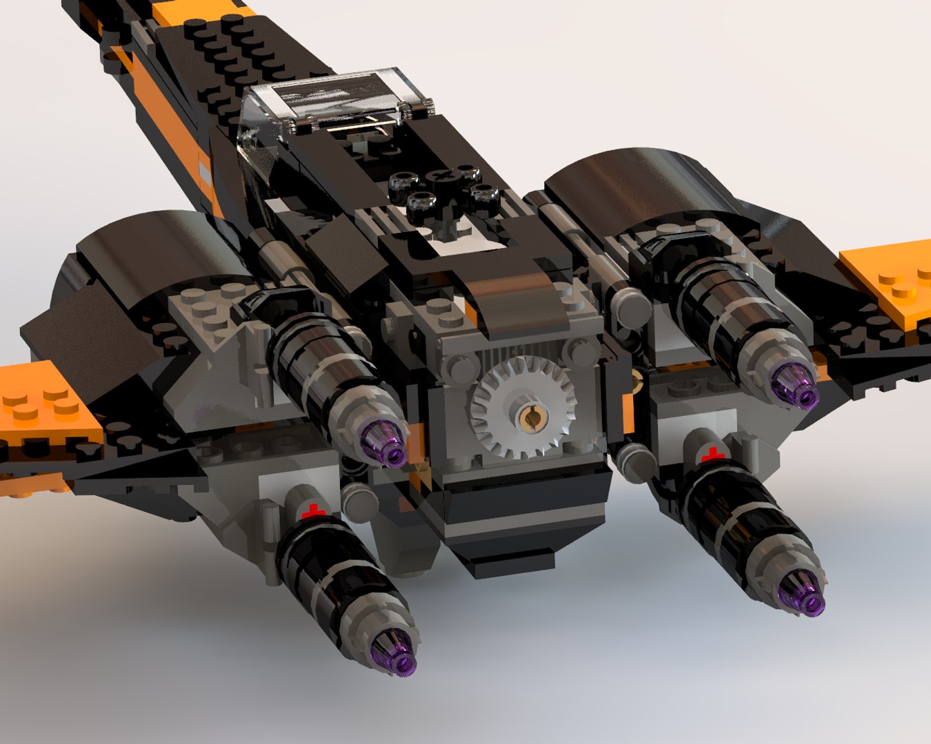 3d Lego Star Wars Poe Model